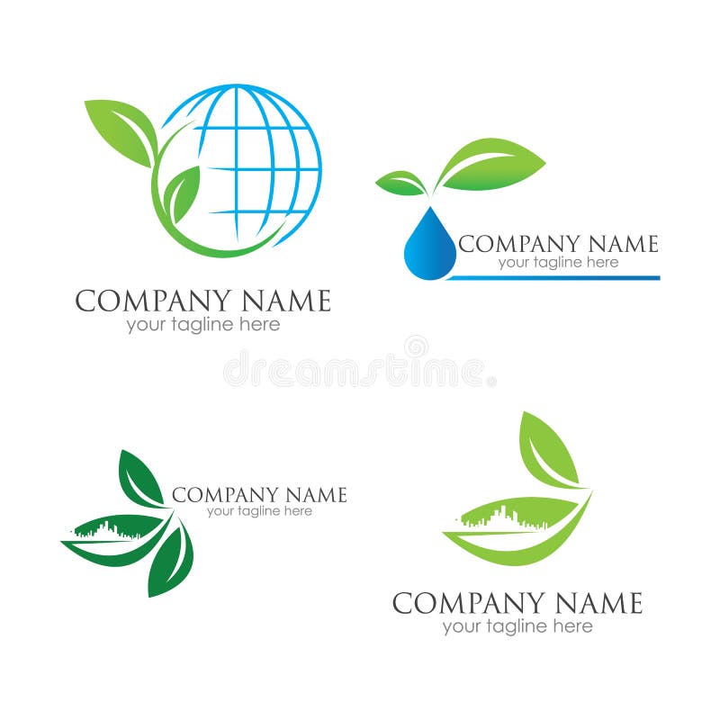 Go Green Logo Symbol Vector Illustration Design Template Stock Vector ...