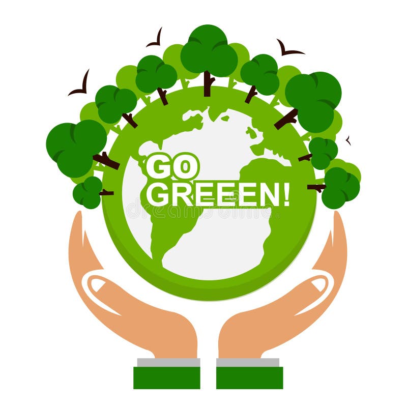 Go Green Supportive Vector Art Design Stock Vector - Illustration of ...