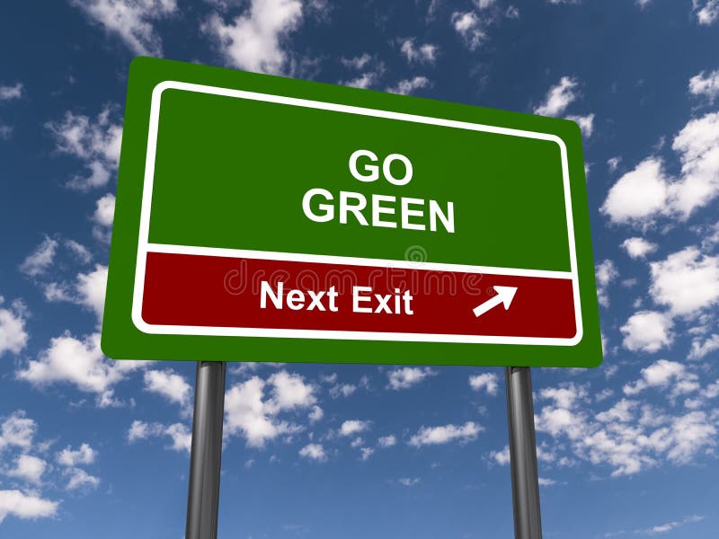 Go green traffic sign stock image. Image of dioxide - 239322615