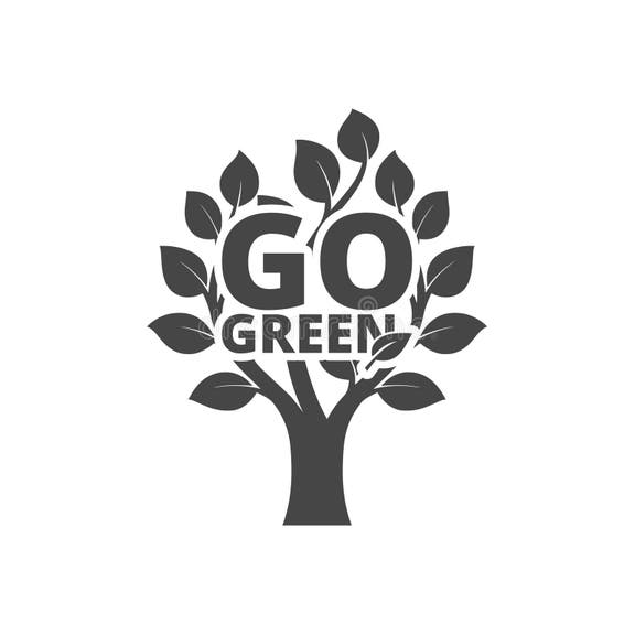 Go green tree stock vector. Illustration of heart, damaged - 159428662