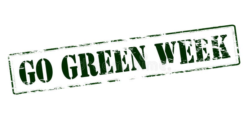 Go green week stock illustration. Illustration of round - 82296544