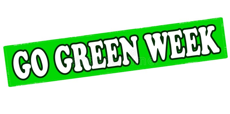 Go green week stock vector. Illustration of vector, symbol - 82296381