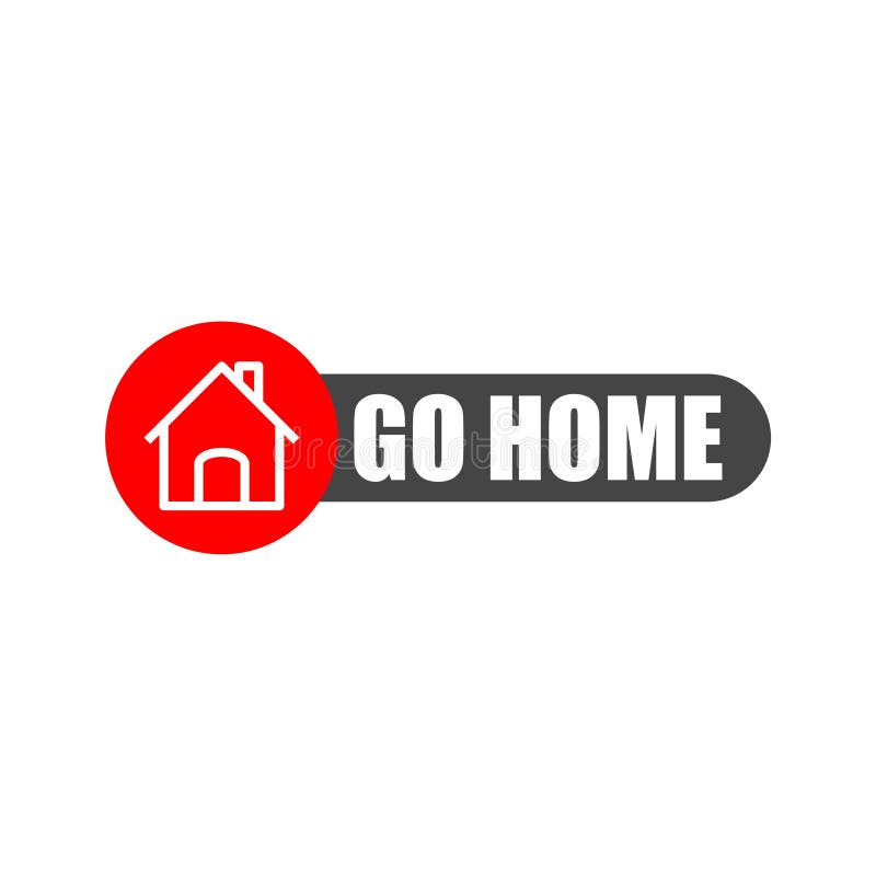 Go Home Icon. Simple Home, Home Logo Isolated on White Background Stock ...