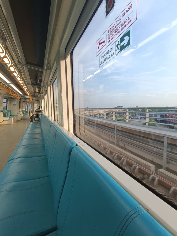 Go Home by Light Rail Transit and Golden Hour Stock Image - Image of ...