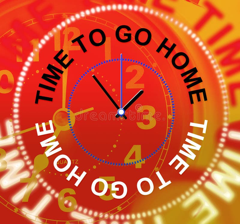 Go Home Represents See You Soon and Apartment Stock Illustration ...