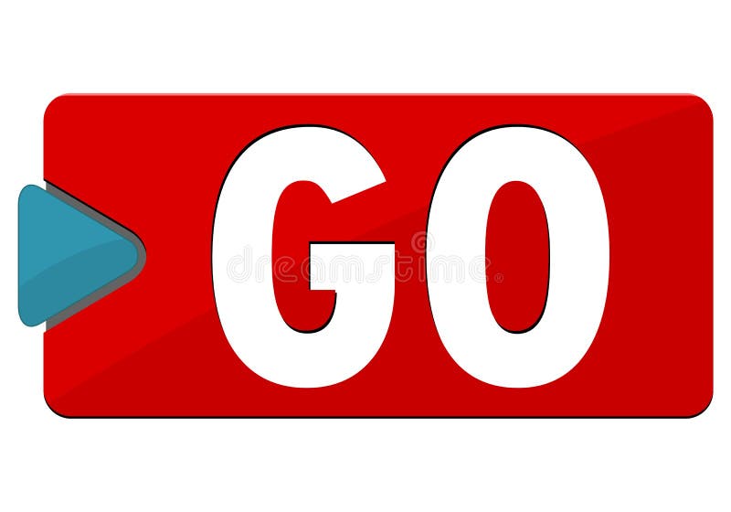 Go icon stock vector. Illustration of proceed, start - 91662929