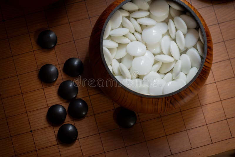 Go or Igo is a Japanese Board Game Invented in China Stock Photo ...