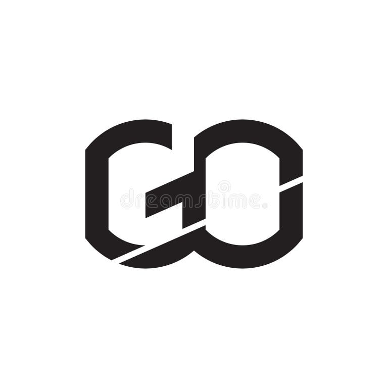 Go Initial Letter Vector Logo Icon Stock Vector - Illustration of ...