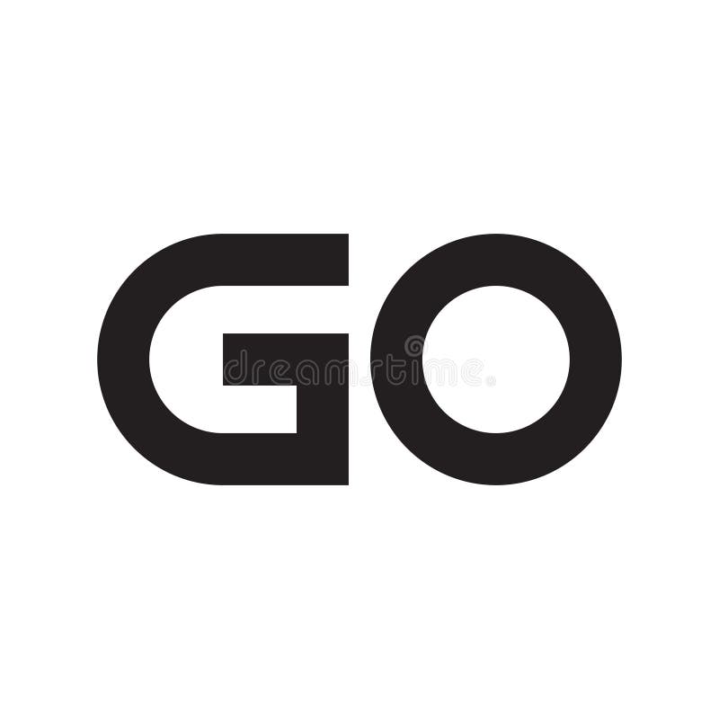 Go Initial Letter Vector Logo Icon Stock Vector - Illustration of ...