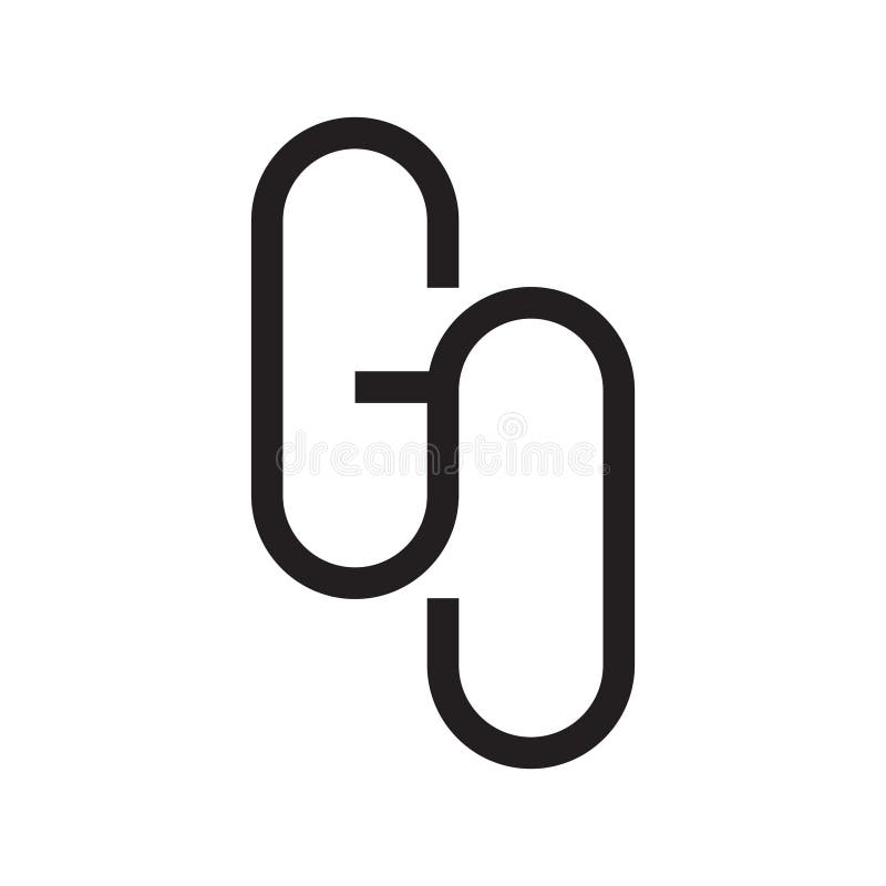 Go Initial Letter Vector Logo Icon Stock Vector - Illustration of ...