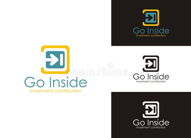 Go Inside stock vector. Illustration of isolated, corporate - 22532256