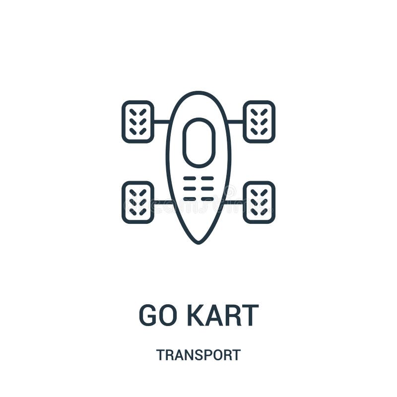 Go Kart Icon. Linear Vector Illustration from Sports Collection ...