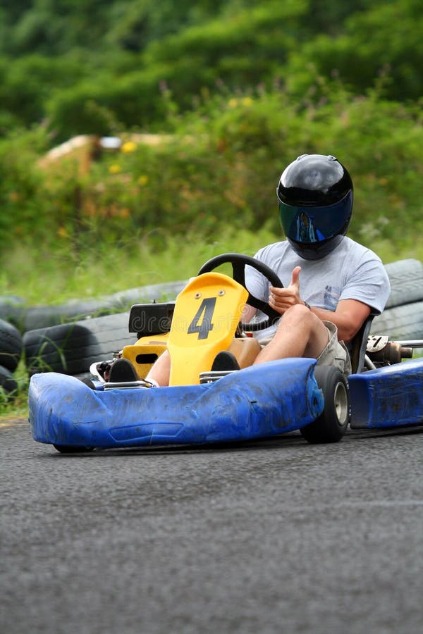 Go-kart on the straight stock image. Image of speed, racing - 3185911