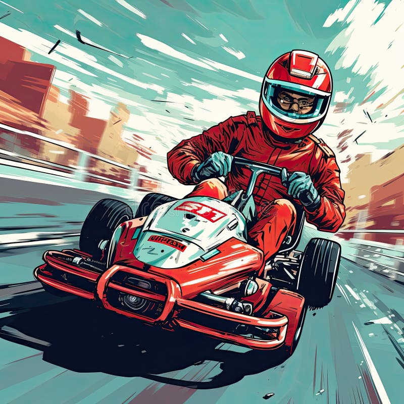 Go Kart Racing Stock Illustrations – 303 Go Kart Racing Stock ...