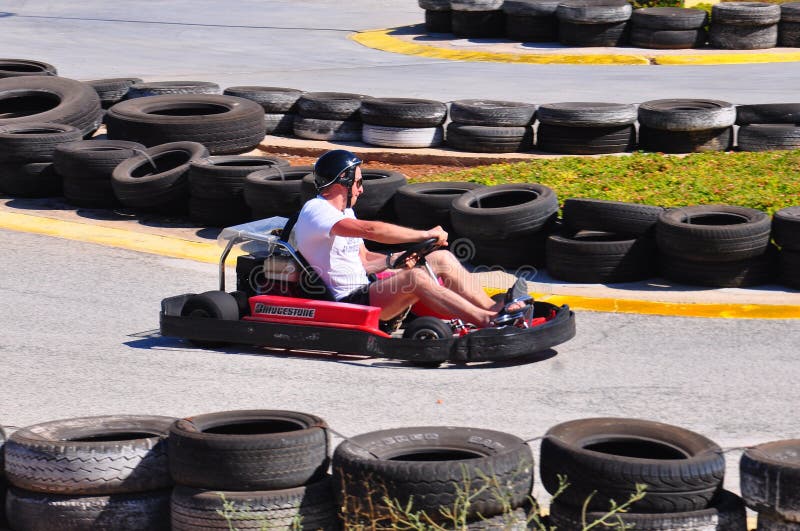 Go-kart Racing editorial stock photo. Image of cars, active - 61777653