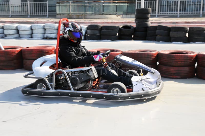 Go kart stock image. Image of vehicle, highway, formula - 49991405
