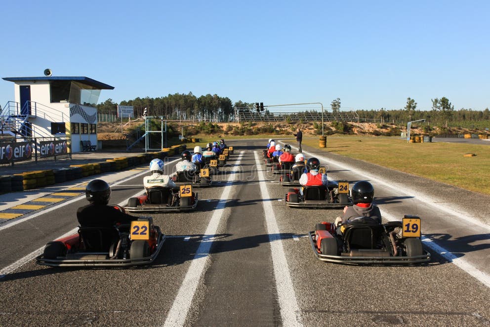 Go Karts Race Grid editorial stock photo. Image of editorial - 23230828