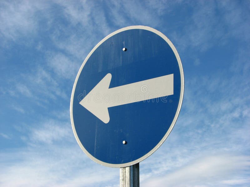Go left only stock image. Image of direction, signage - 5181695