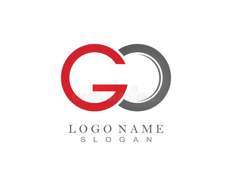GO Letters Logos stock vector. Illustration of business - 135702504