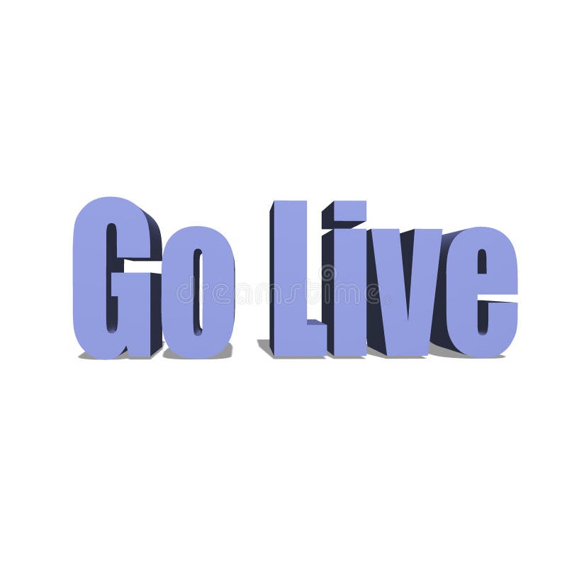 Go live logo stock illustration. Illustration of logo - 242425555