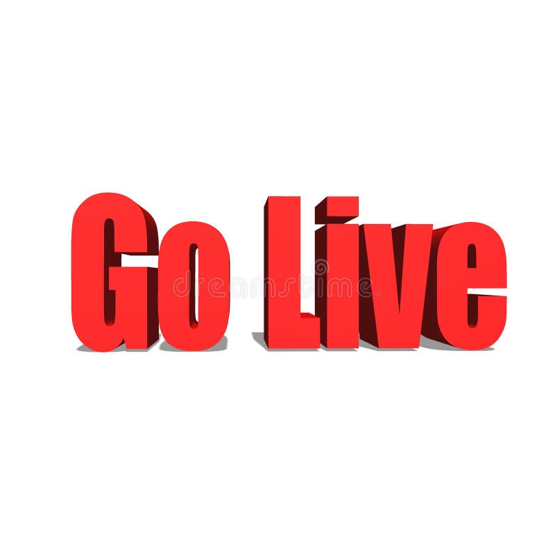 Go live logo stock illustration. Illustration of logo - 242395903