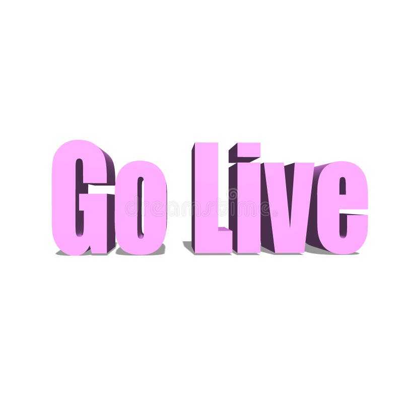 Go live logo stock illustration. Illustration of website - 242397115