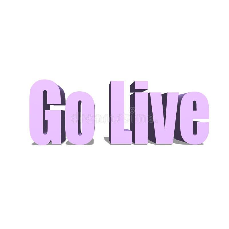Go live logo stock illustration. Illustration of funny - 242397267