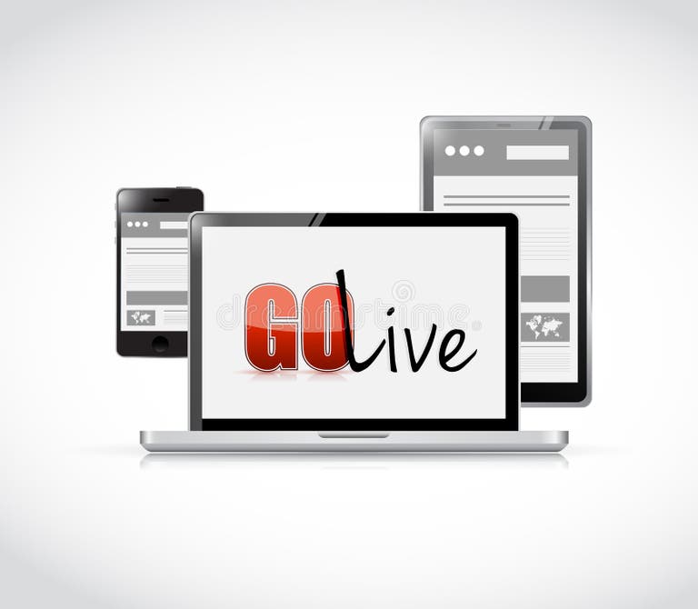 Go Live Stock Illustrations – 774 Go Live Stock Illustrations, Vectors ...