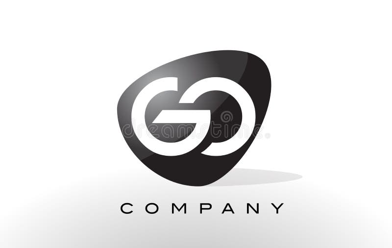 GO Logo. Letter Design Vector. Stock Vector - Illustration of sign ...