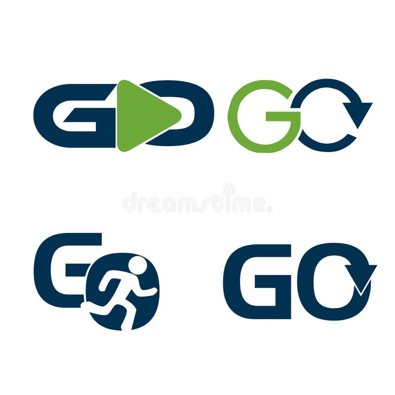 Go logo vector stock vector. Illustration of banner, linked - 95650752
