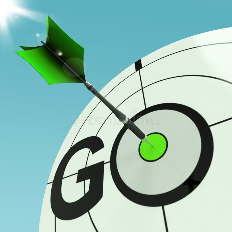Go Means Approved Action To Run Immediately Stock Illustration ...