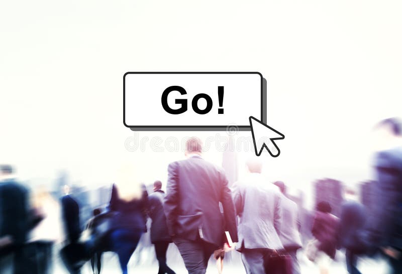 Go Motivation Encourage Click Technology Concept Stock Image - Image of ...