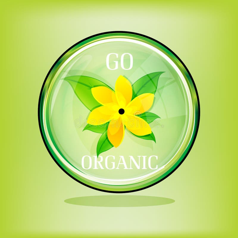 Go organic sign stock illustration. Illustration of macro - 17907645