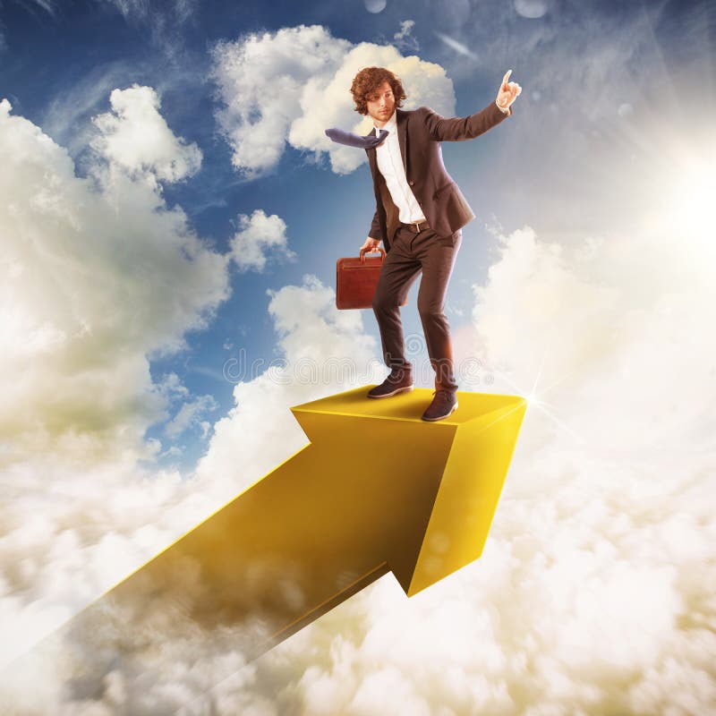 Go over to success stock image. Image of rising, chart - 71937035