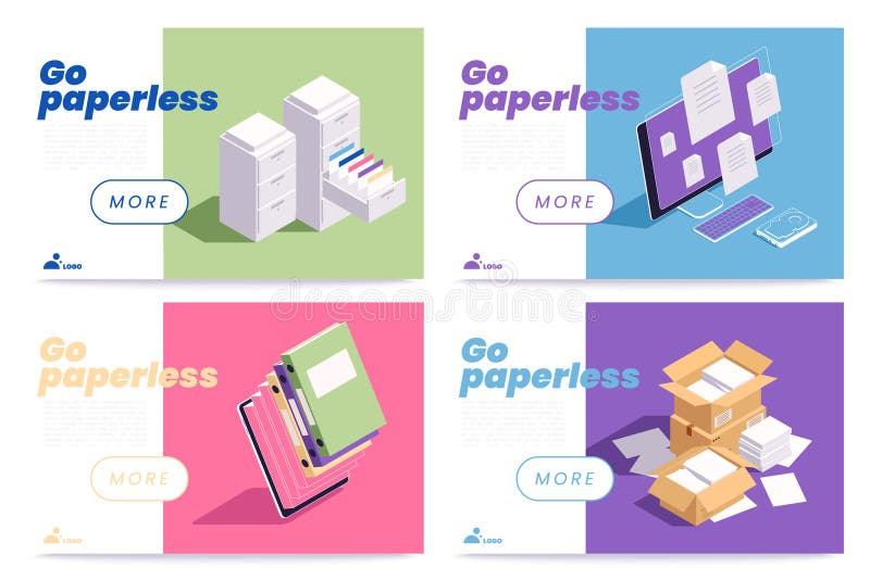 Go Paperless Stock Illustrations – 125 Go Paperless Stock Illustrations ...