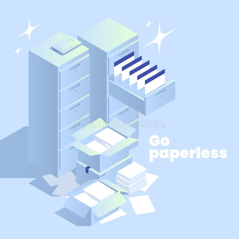 Go Paperless Stock Illustrations – 120 Go Paperless Stock Illustrations ...