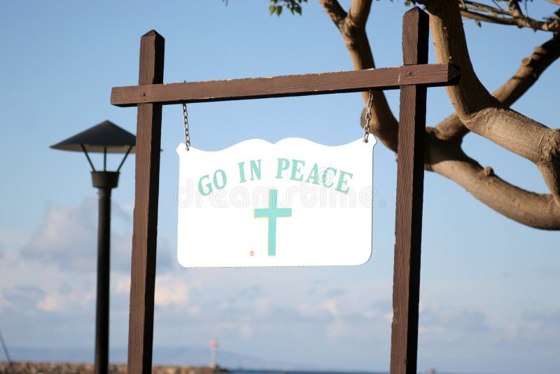 Go in Peace stock image. Image of remember, clouds, cloud - 577269