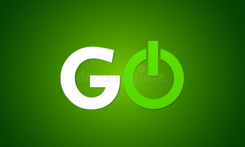 Go vector green button stock vector. Illustration of vector - 10076482