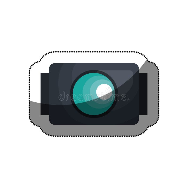 Go pro video camera icon stock illustration. Illustration of movie ...
