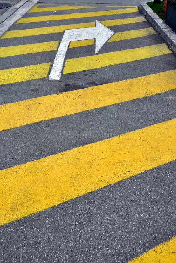 Go right stock photo. Image of striped, symbol, warning - 67916998