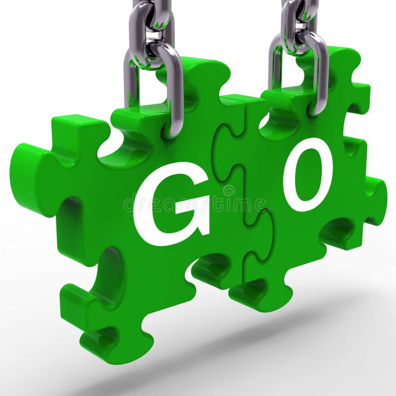 Go Shows Starting Initiating or Beginning Stock Illustration ...
