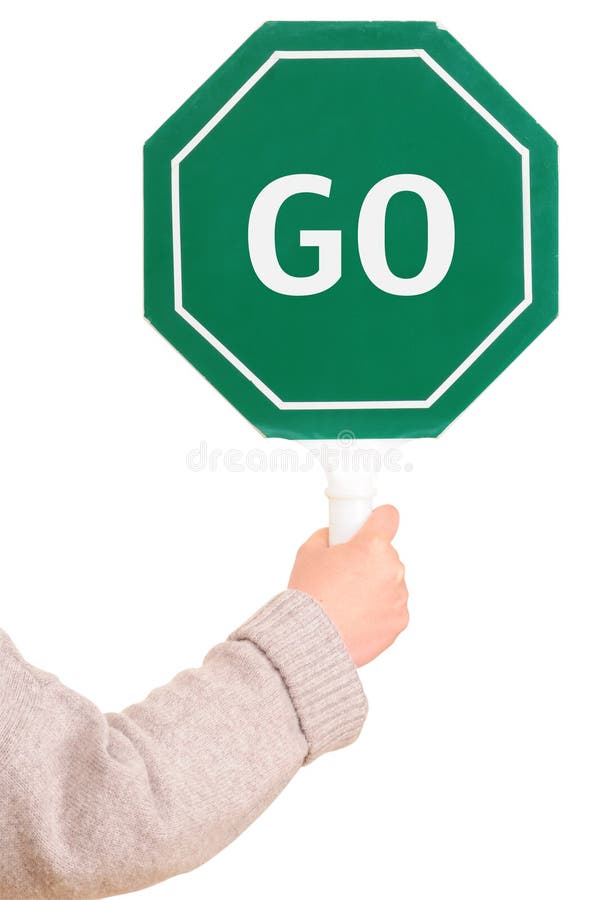 Go sign stock photo. Image of open, holding, confidence - 11957328