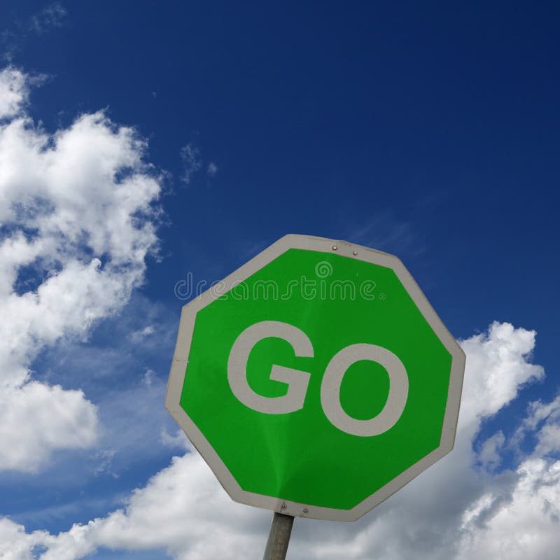Go Sign stock photo. Image of speed, alert, stop, beware - 332802