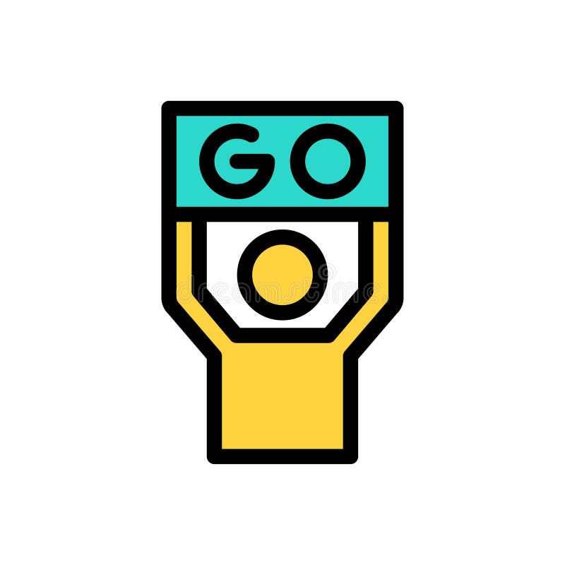 Go sign stock vector. Illustration of safety, vector - 210943142