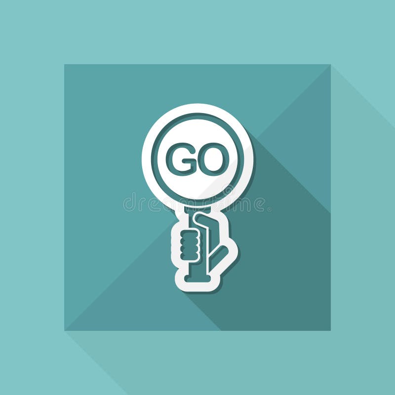 Go signal stock vector. Illustration of play, ready - 119147550
