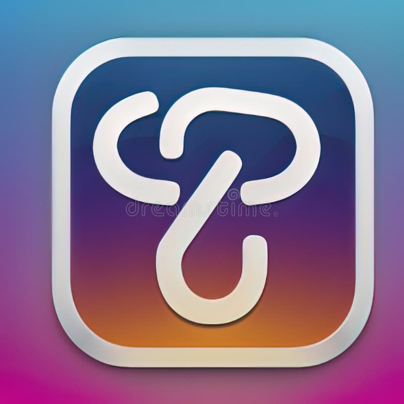 Go Software App Style Icon. Generative AI. Stock Illustration ...