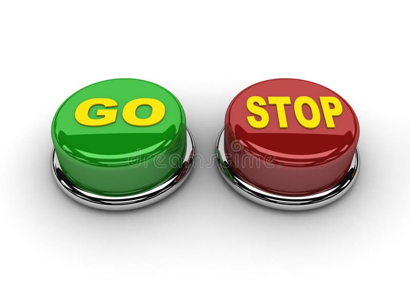 Go stop buttons stock illustration. Illustration of design - 23116946