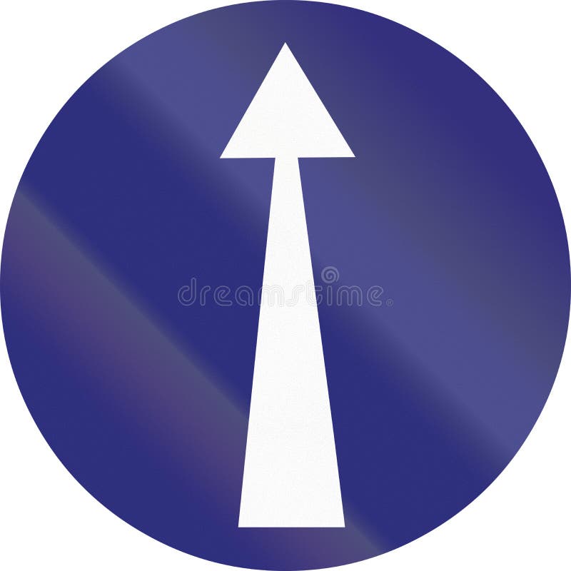 Go Straight or Right 1956 stock illustration. Illustration of color ...