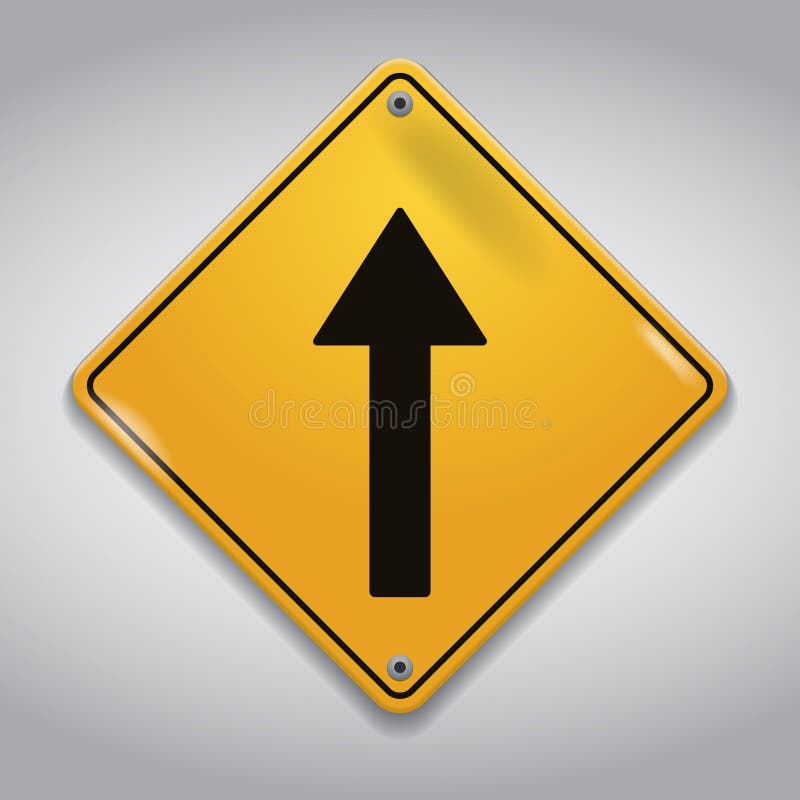 Go Straight Traffic Sign Stock Illustrations – 230 Go Straight Traffic ...