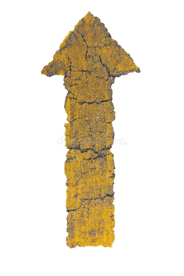 Go Straight Sign on Asphalt Texture Isolated Stock Photo - Image of ...